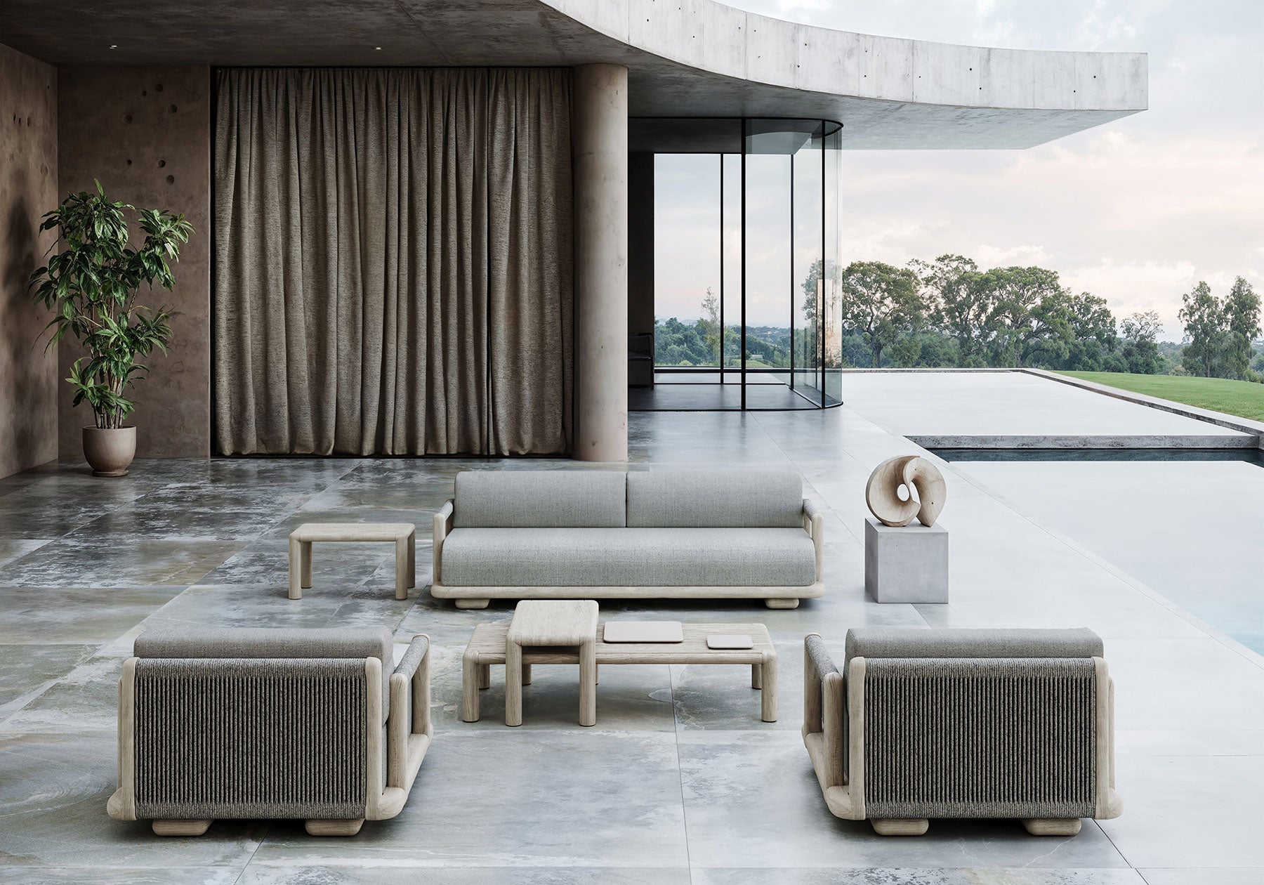 Caleo-ash 2-Seater Lounge Set – SNOC