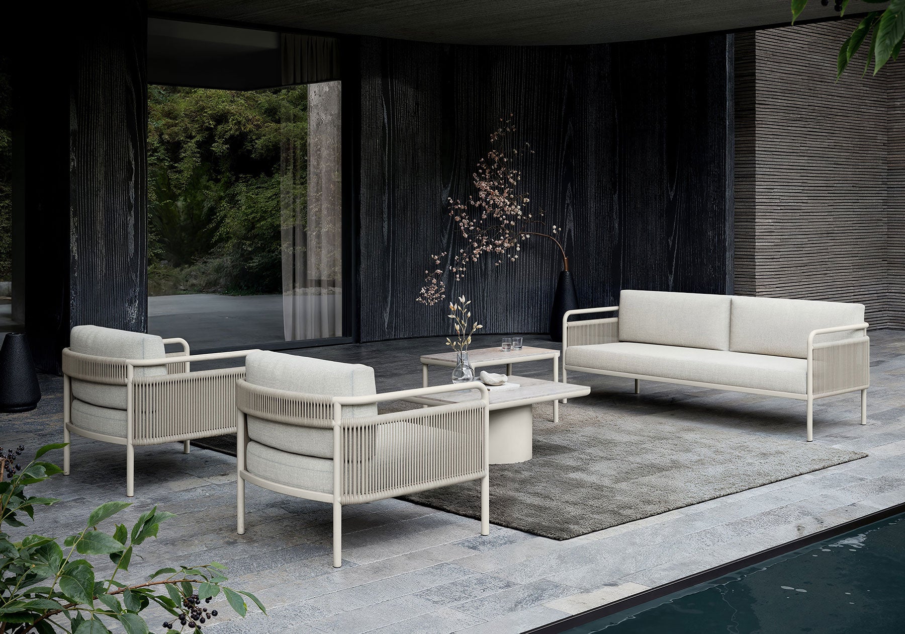 Link-bisque 2 Seater Lounge Set – SNOC